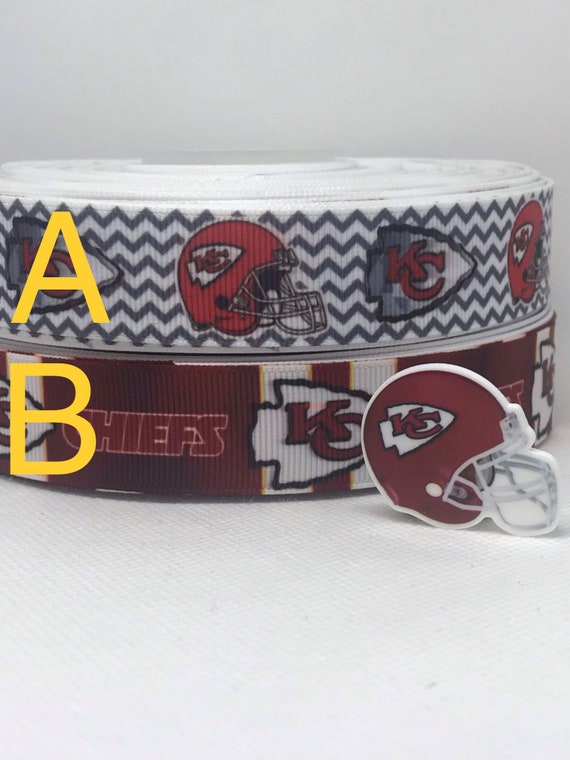 Kansas City Chiefs inspired grosgrain ribbon and/or | Etsy