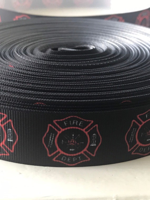 FIREFIGHTER Inspired Grosgrain Ribbon And/or Coordinating | Etsy