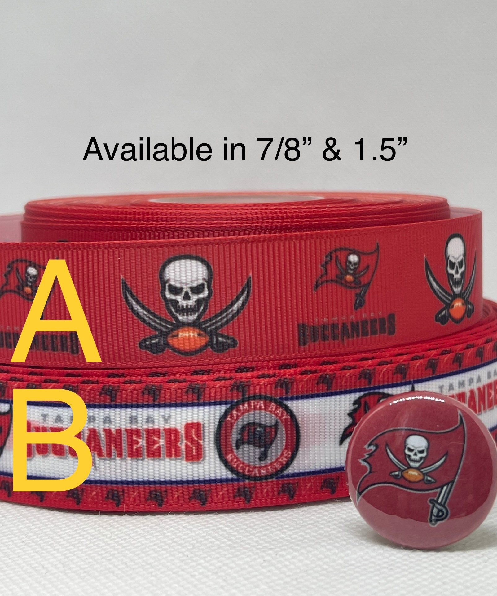 Tampa Bay Buccaneers Inspired Grosgrain Ribbon And/or - Etsy