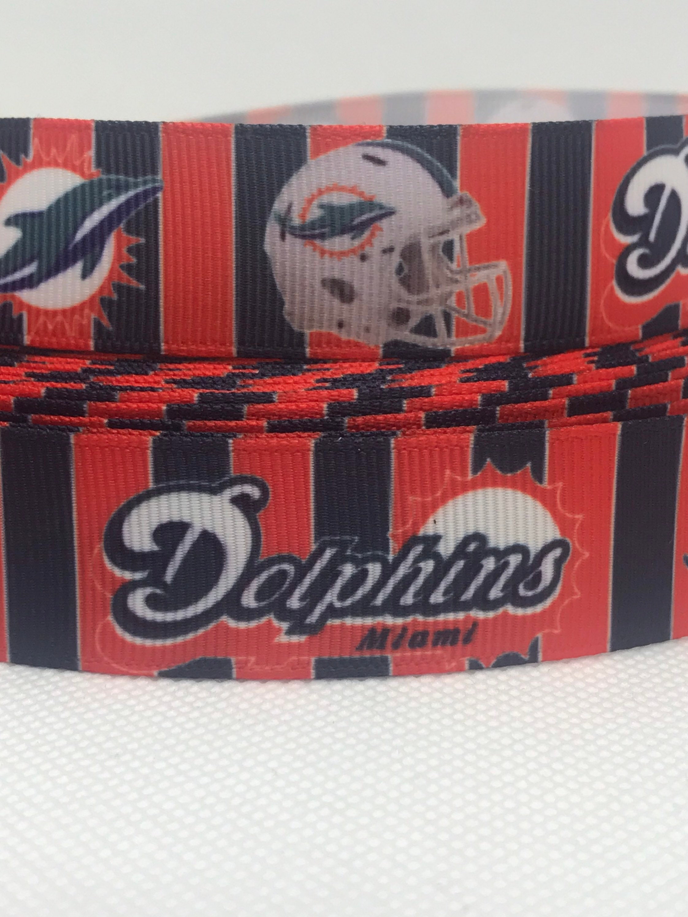 Miami Dolphins Inspired Grosgrain Ribbon And/or Coordinating 1 ...