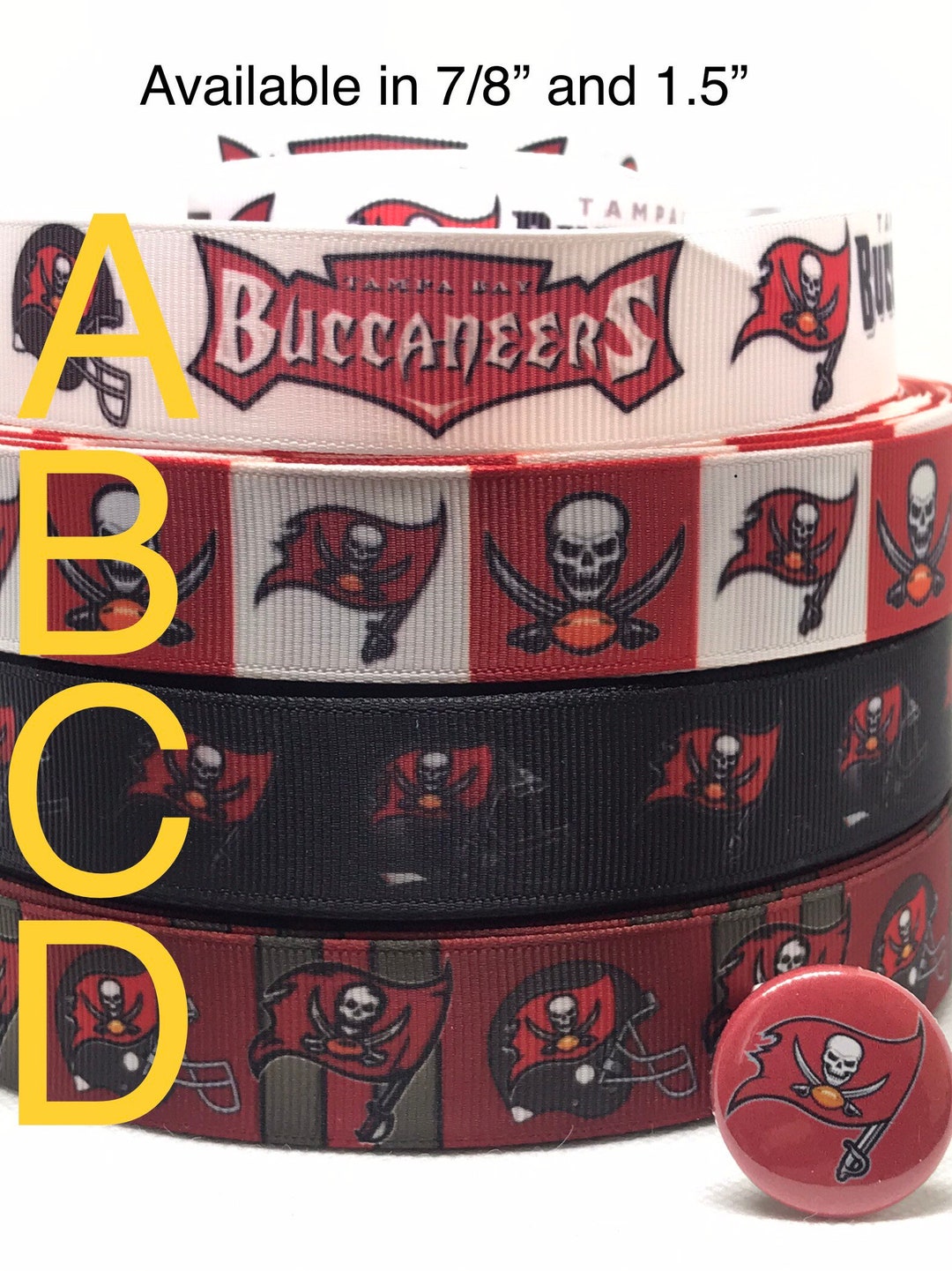 Tampa Bay Buccaneers Inspired Grosgrain Ribbon And/or - Etsy