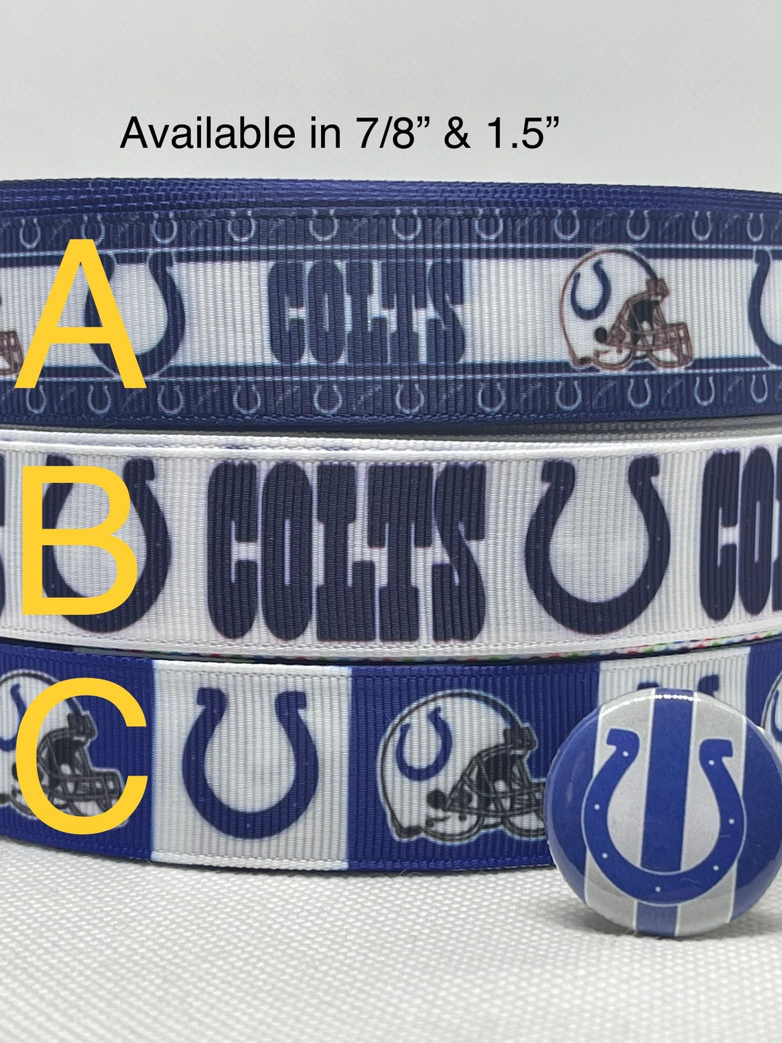 Indianapolis Colts Inspired Grosgrain Ribbon And/or - Etsy