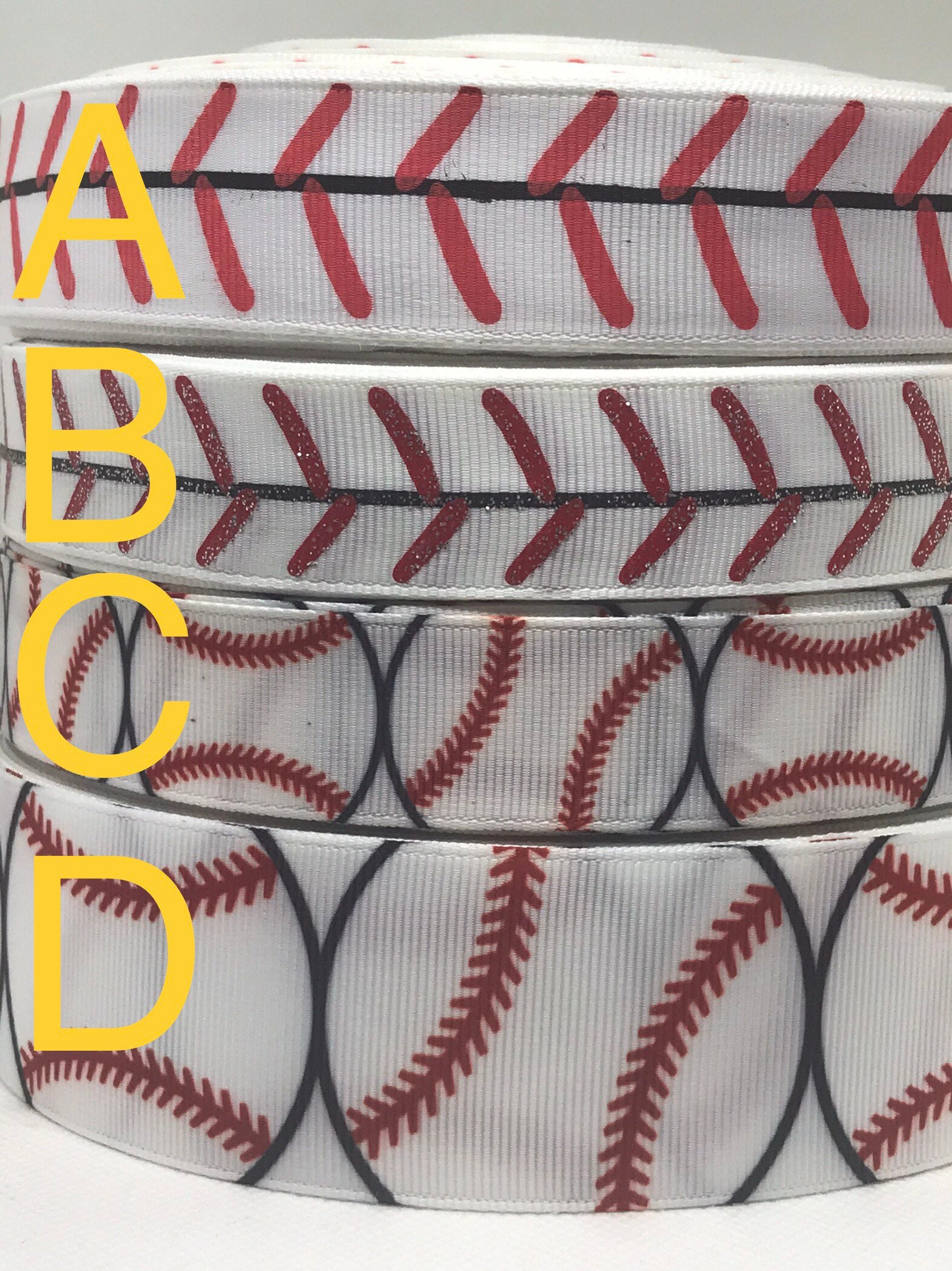 BASEBALL Inspired Grosgrain Ribbon And/or Coordinating 1 - Etsy