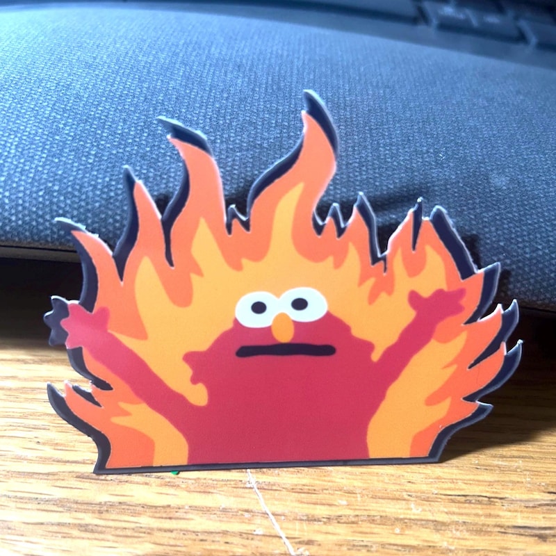 Elmo Meme Stickers - Etsy