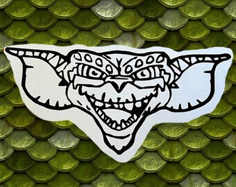 Skull Gremlin Vinyl Decal - Etsy