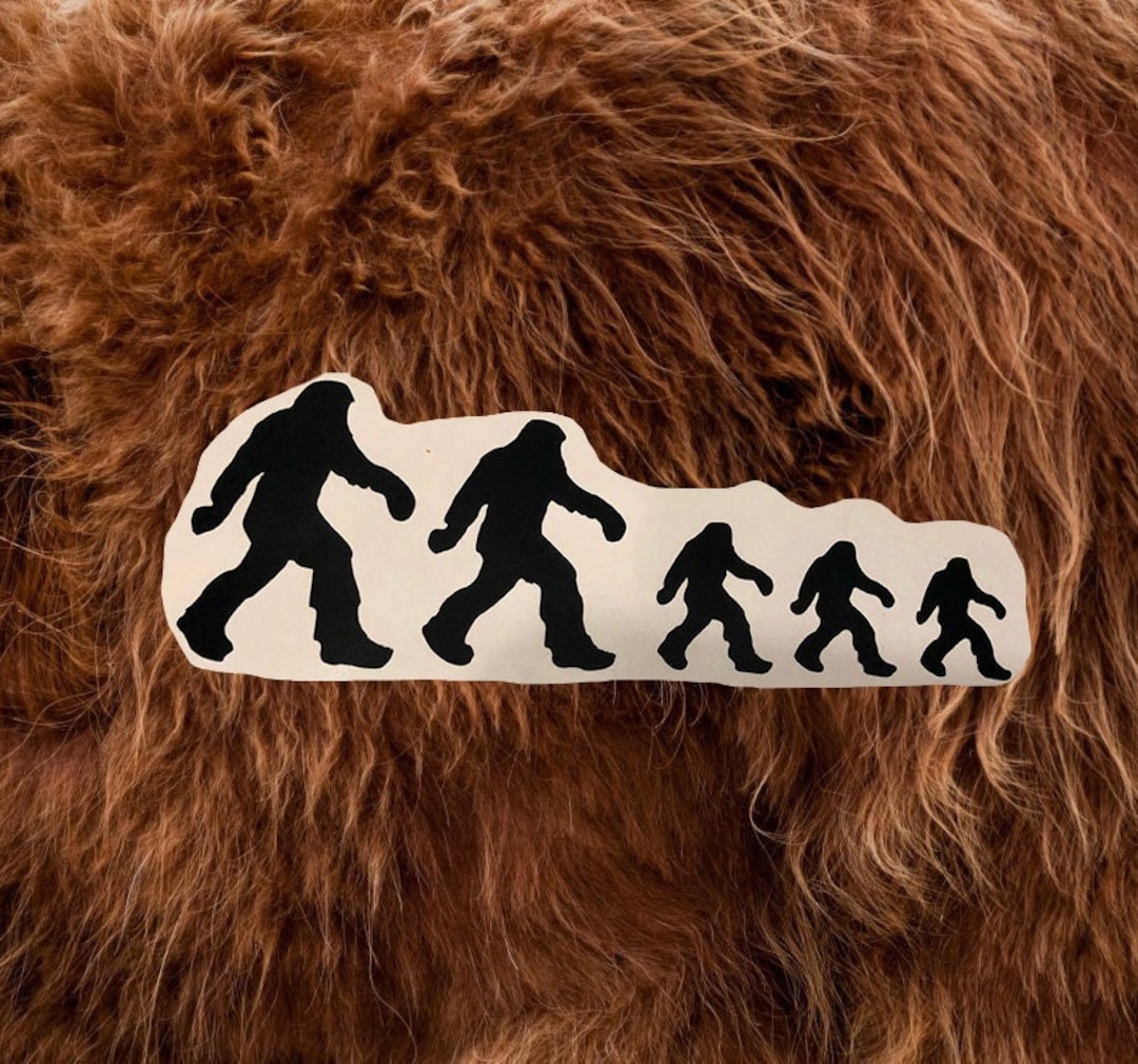 Bigfoot Family Vinyl Decals - Etsy