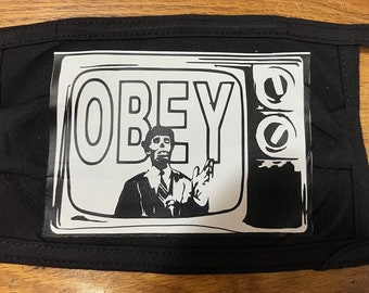 Obey Face Mask - Etsy