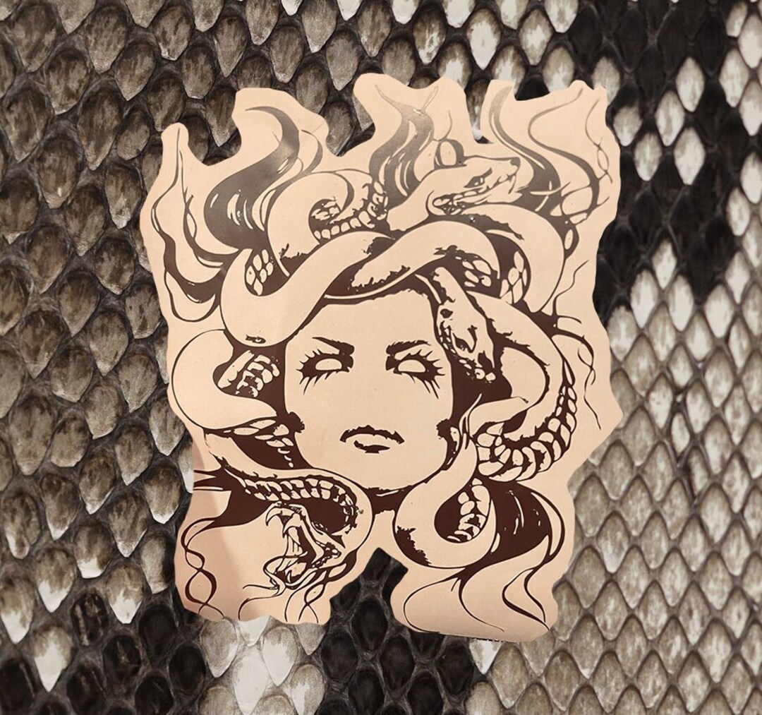 Medusa Vinyl Decal 2 - Etsy