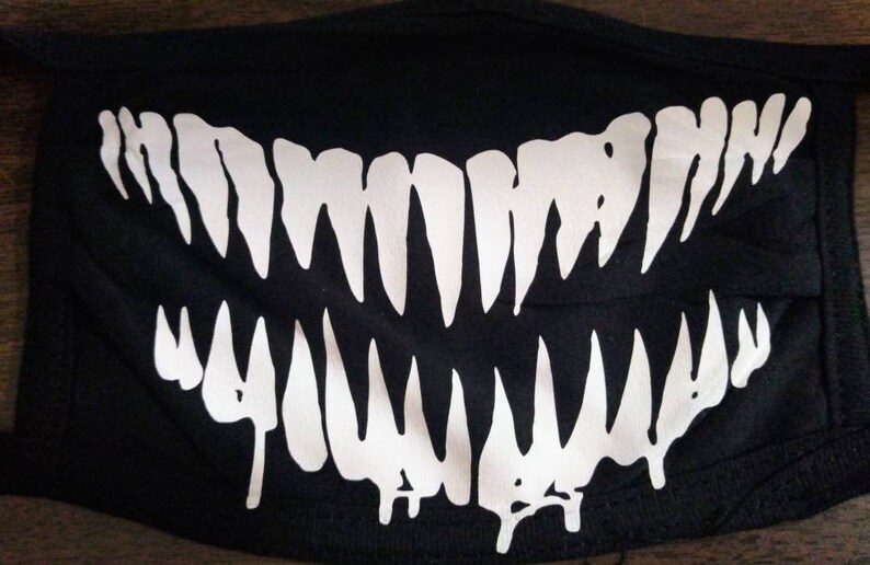 Venom Teeth Face Mask - Etsy