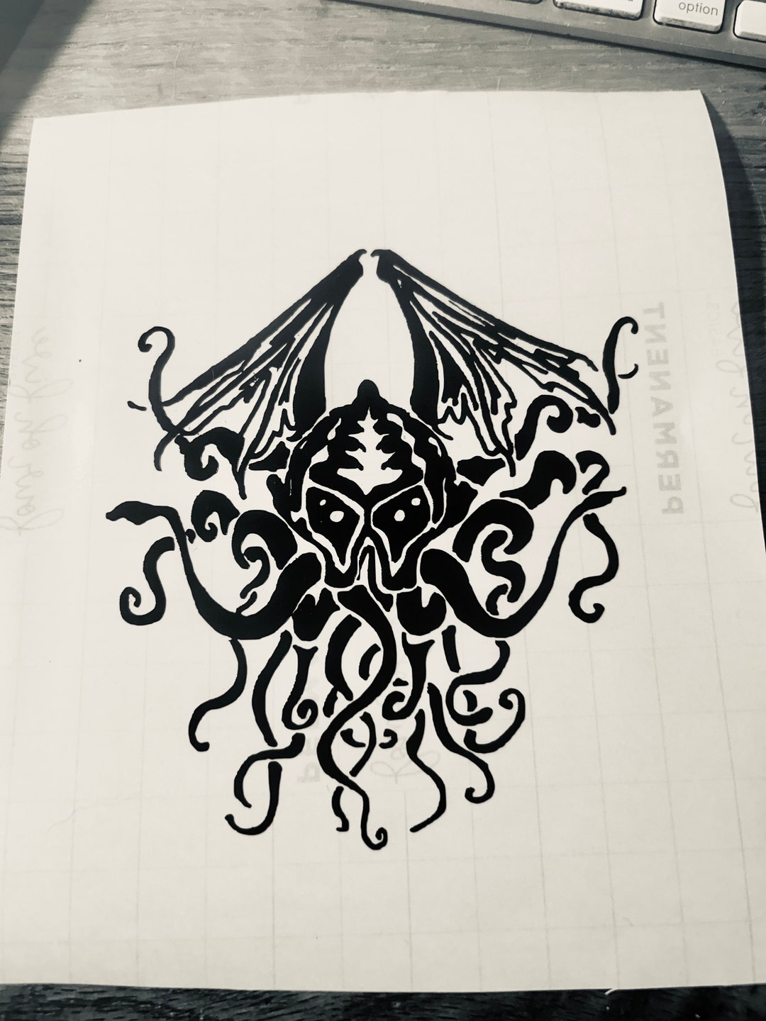 Cthulhu Vinyl Decal - Etsy