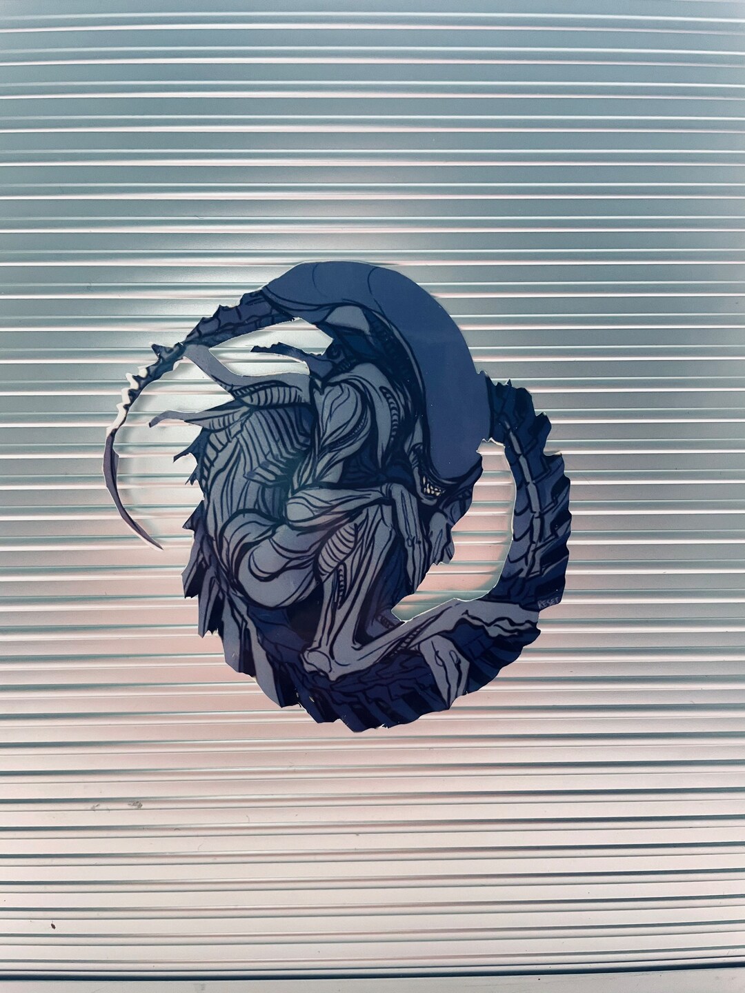 Coiled Xenomorph Sticker - Etsy