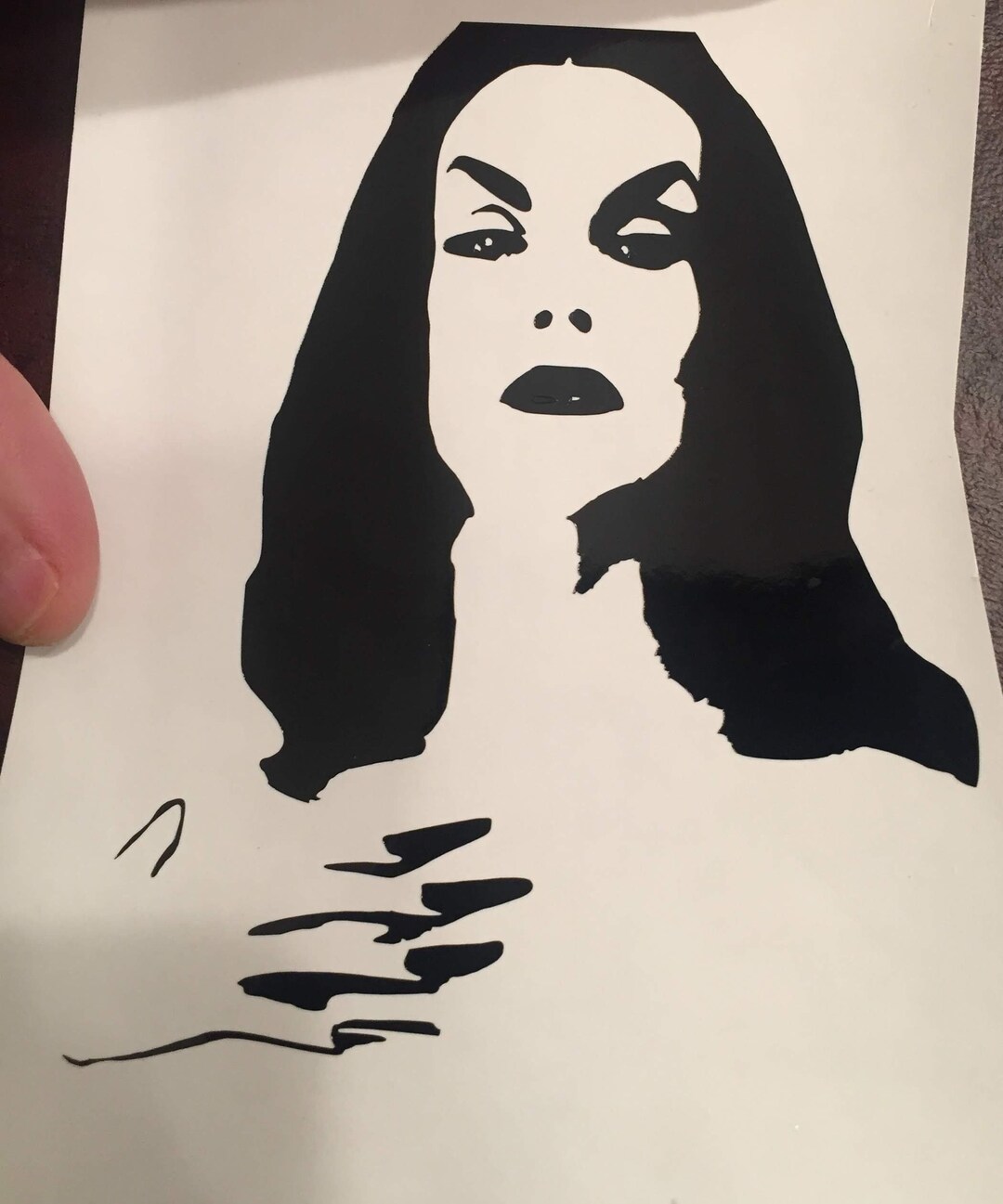 Vampira Vinyl Decal - Etsy