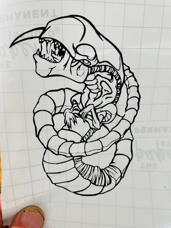 Chestburster Alien Line Art