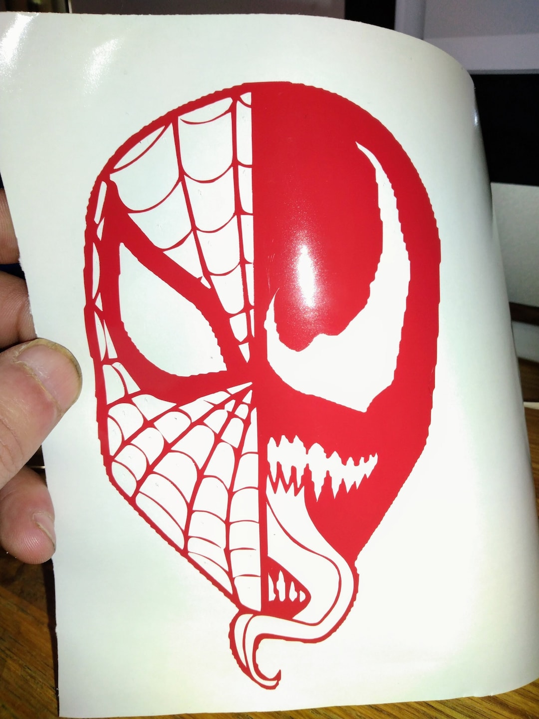 Spider-man/venom Vinyl Decal - Etsy