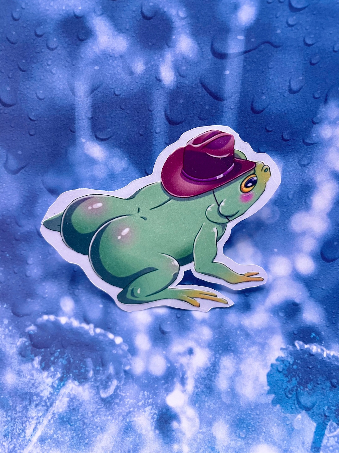 Big Butt Frog Sticker - Etsy