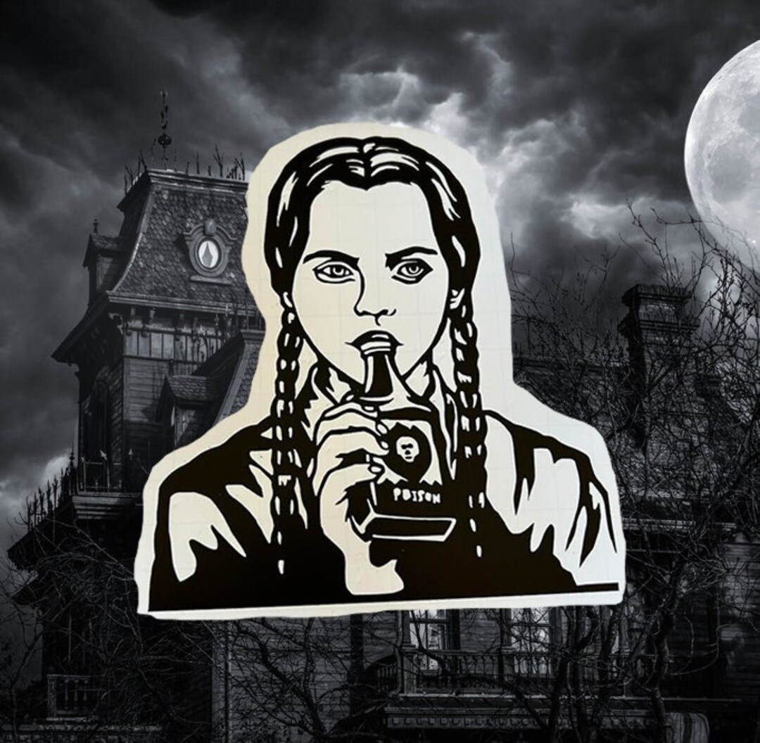 Wednesday Addams Decal - Etsy