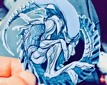 STICKER Alien / Xenomorph Fan Club Volunteer Human Host - Etsy