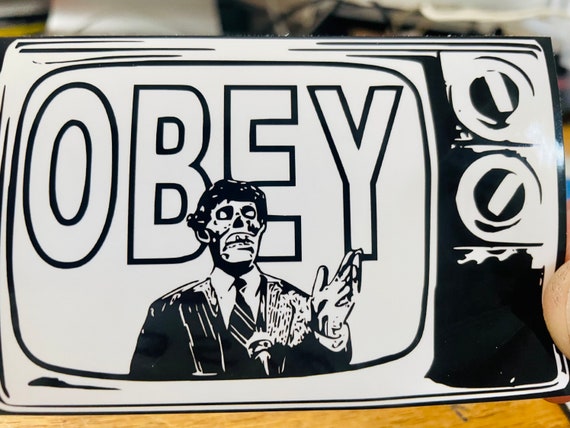 Obey Television Sticker - Etsy
