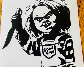 Chucky Vinyl Decal - Etsy