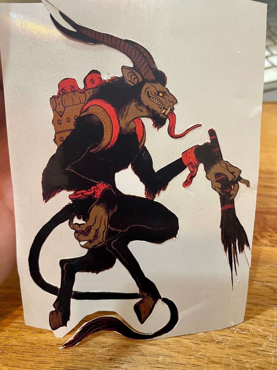 Vintage Krampus Sticker - Etsy