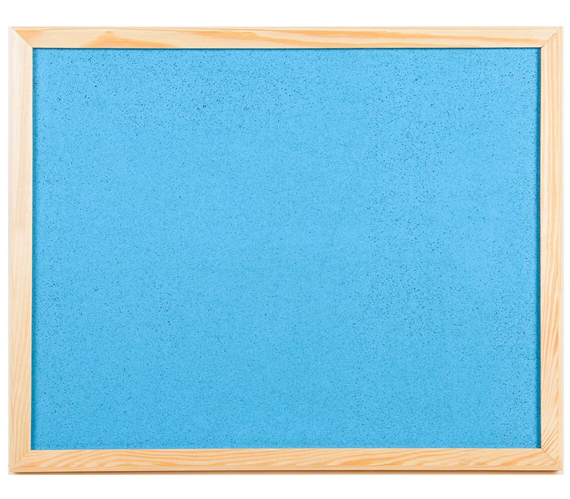 Light Blue 40x30cm Rectangle Cork Notice Board fixings 20 Pins - Etsy