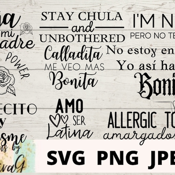Spanish Svg Files - Etsy