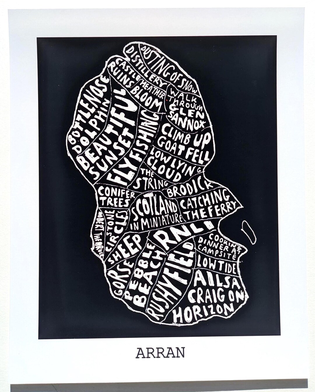 Arran Map Print - Etsy