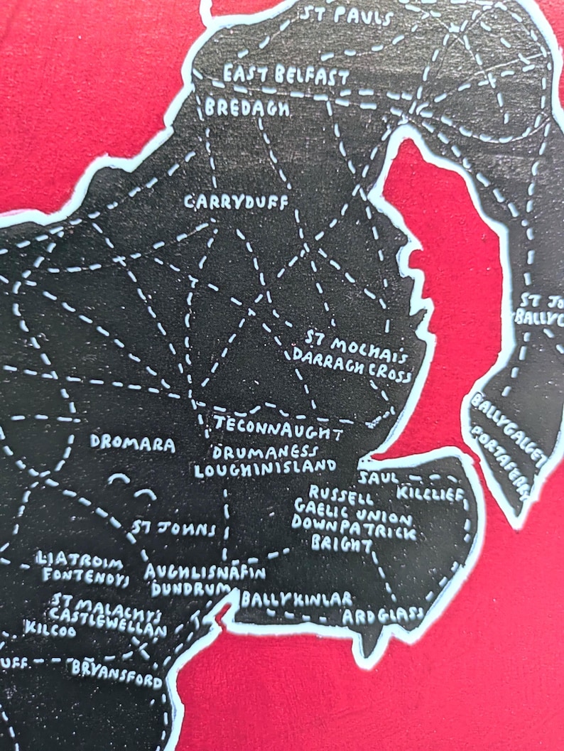 Down GAA Club Map, 8 X 10 Inch Print - Etsy