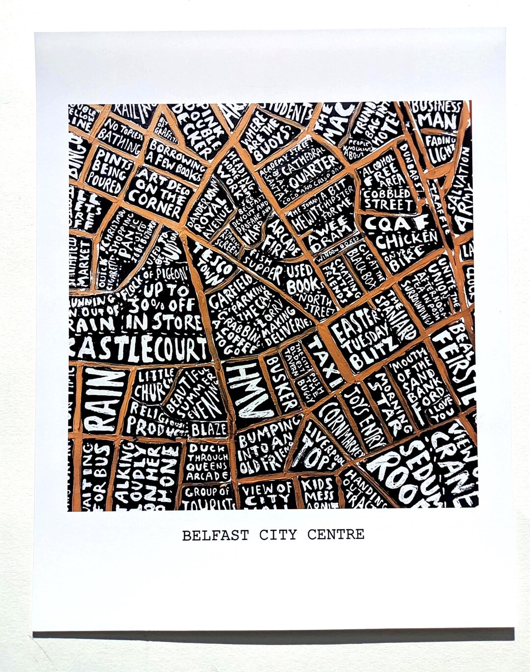 Map of Belfast Print - Etsy
