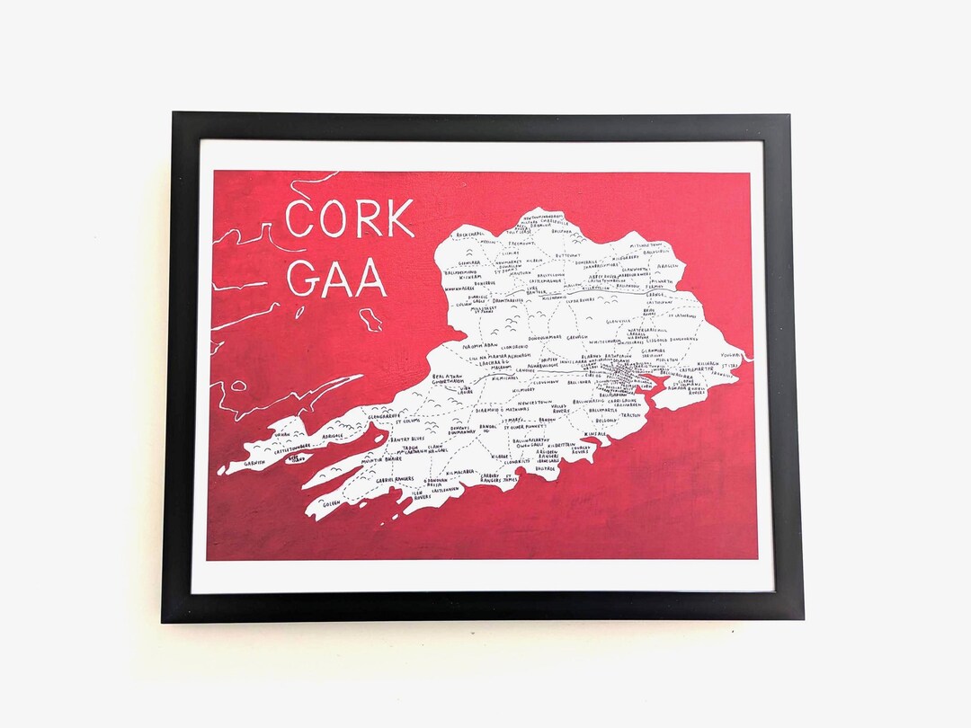 County Cork GAA Club Map | 10in X 8in Print - Etsy