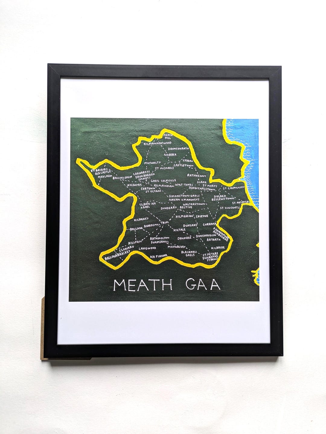 Meath GAA Club Map, 8in X 10in Print - Etsy