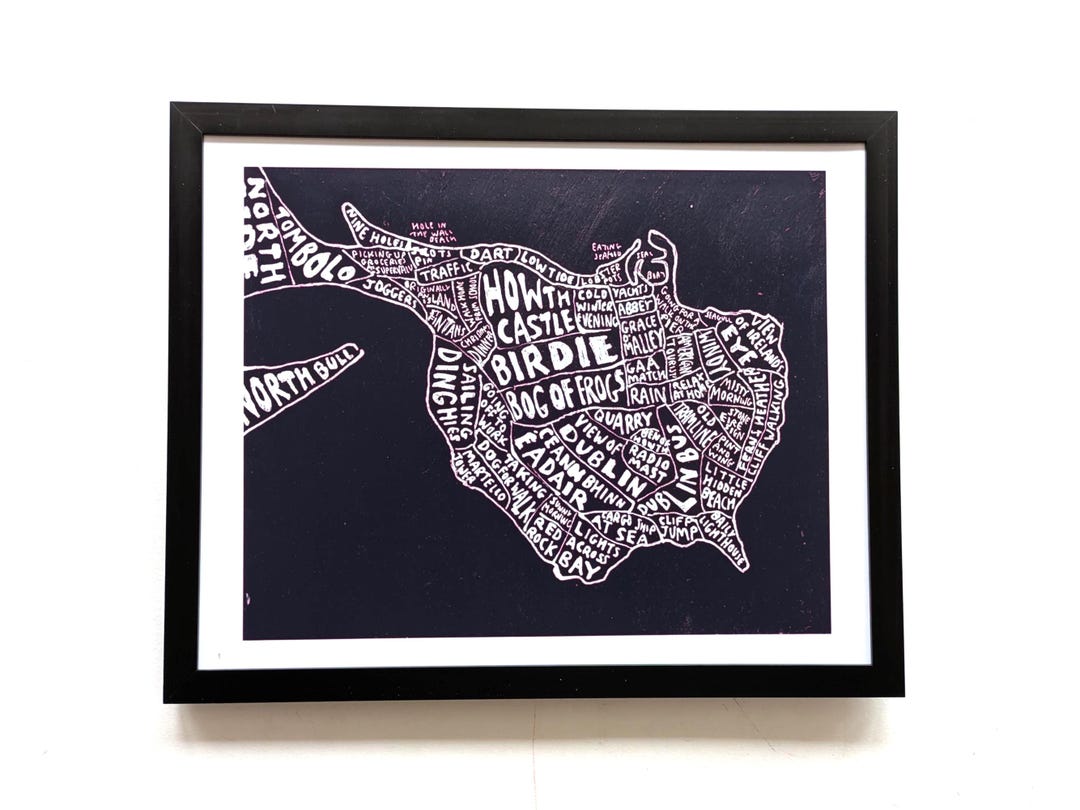 Howth Head Map Print - Etsy