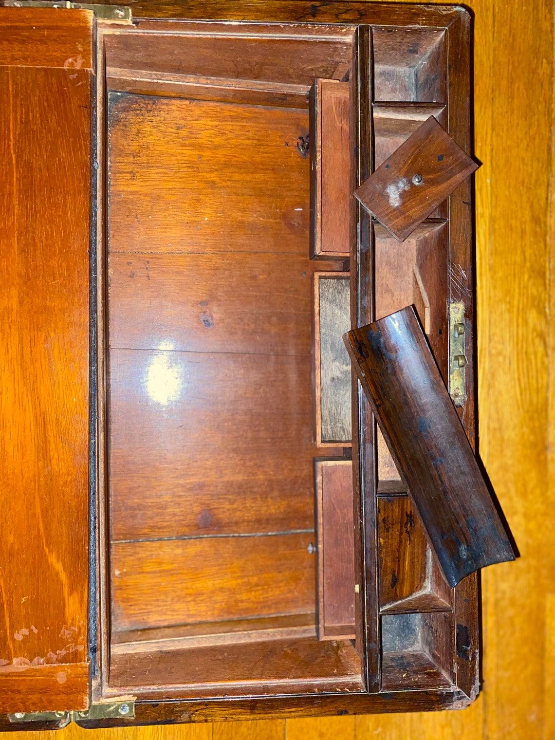 Antique Victorian Rosewood Writing Slope Desk | Etsy