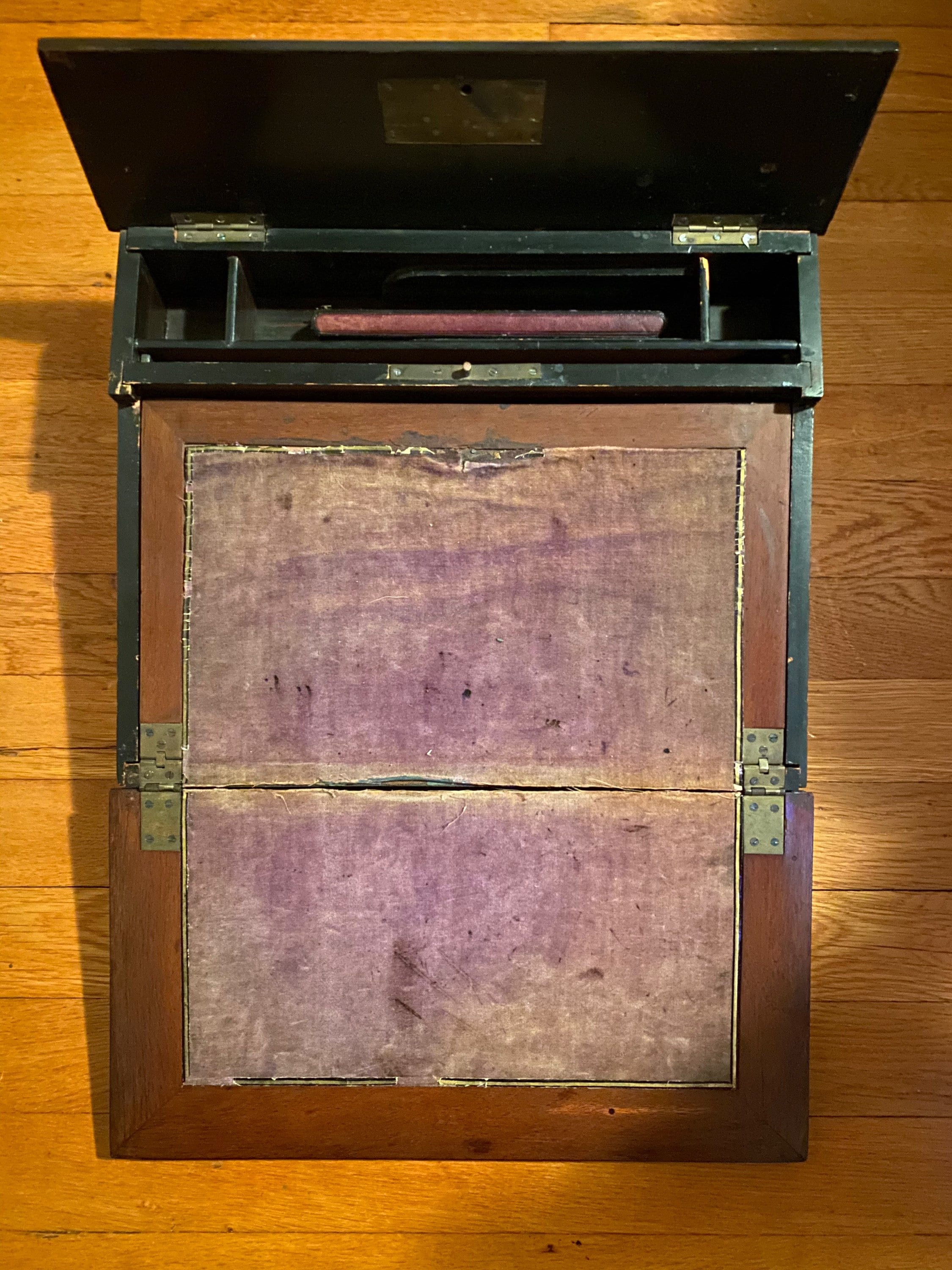 Antique Writing Box Slope With Quill Pen - Etsy