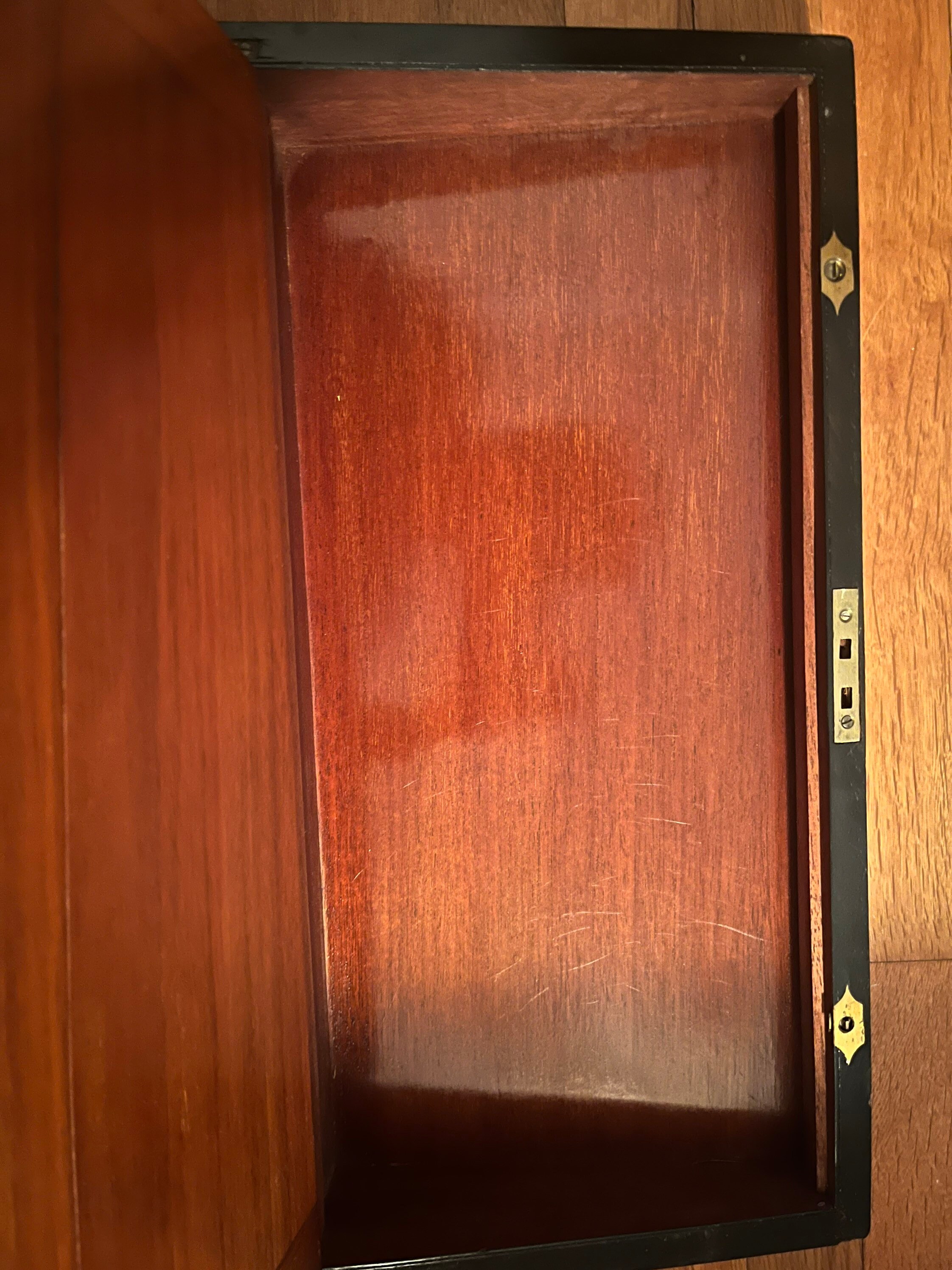 Antique Walnut Writing Slope Box With Secret Compartments - Etsy