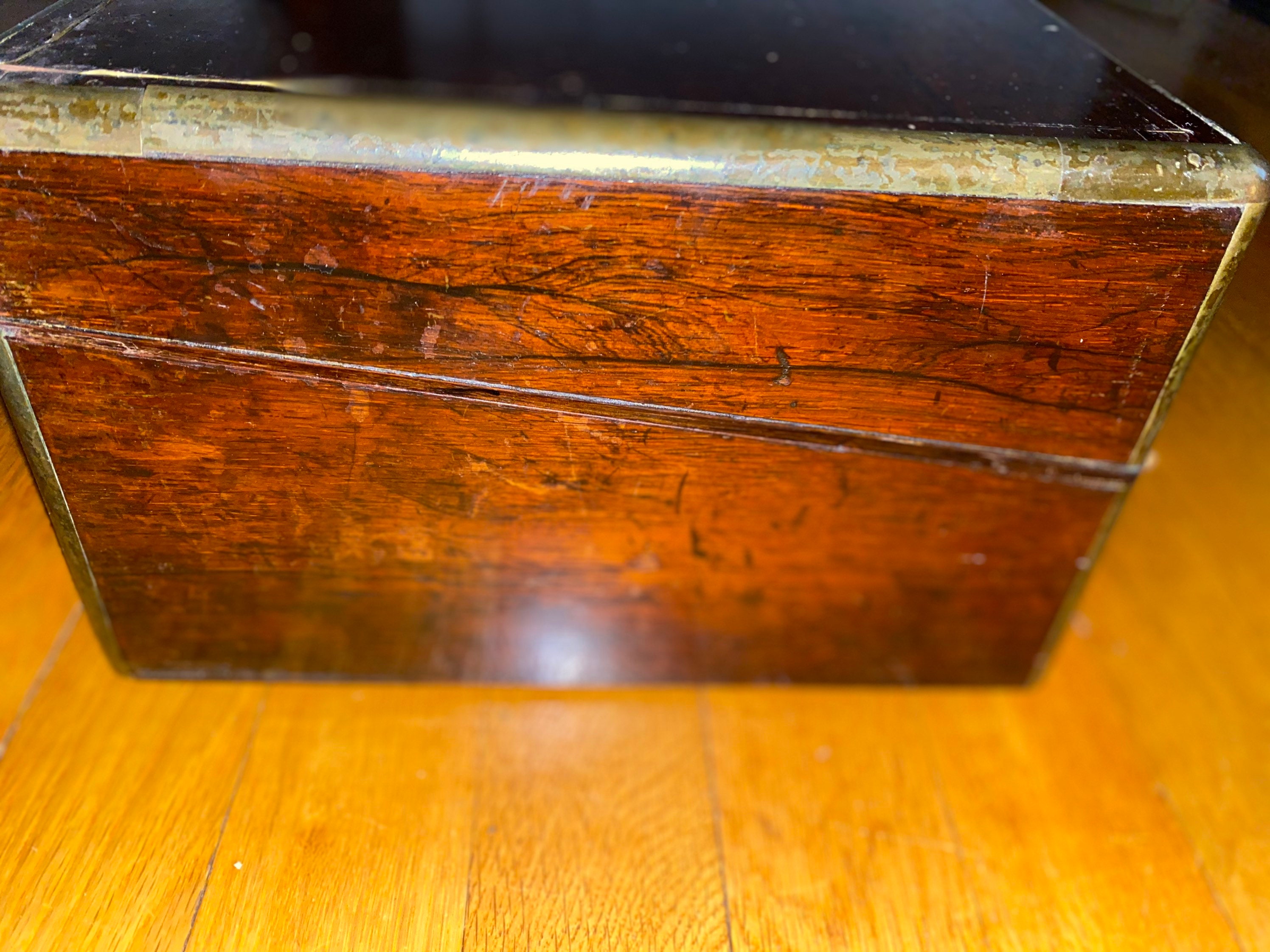 Antique Victorian Rosewood Writing Slope Desk - Etsy