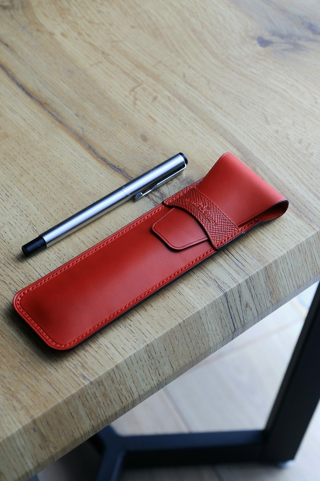 Leather Pen Case, Leather Pen Wallet, Fountain Pen Case, Bespoke ...