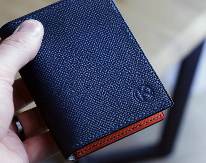 Buttero Hatch Compact Wallet, Vertical Bifold, Minimal Wallet - Etsy