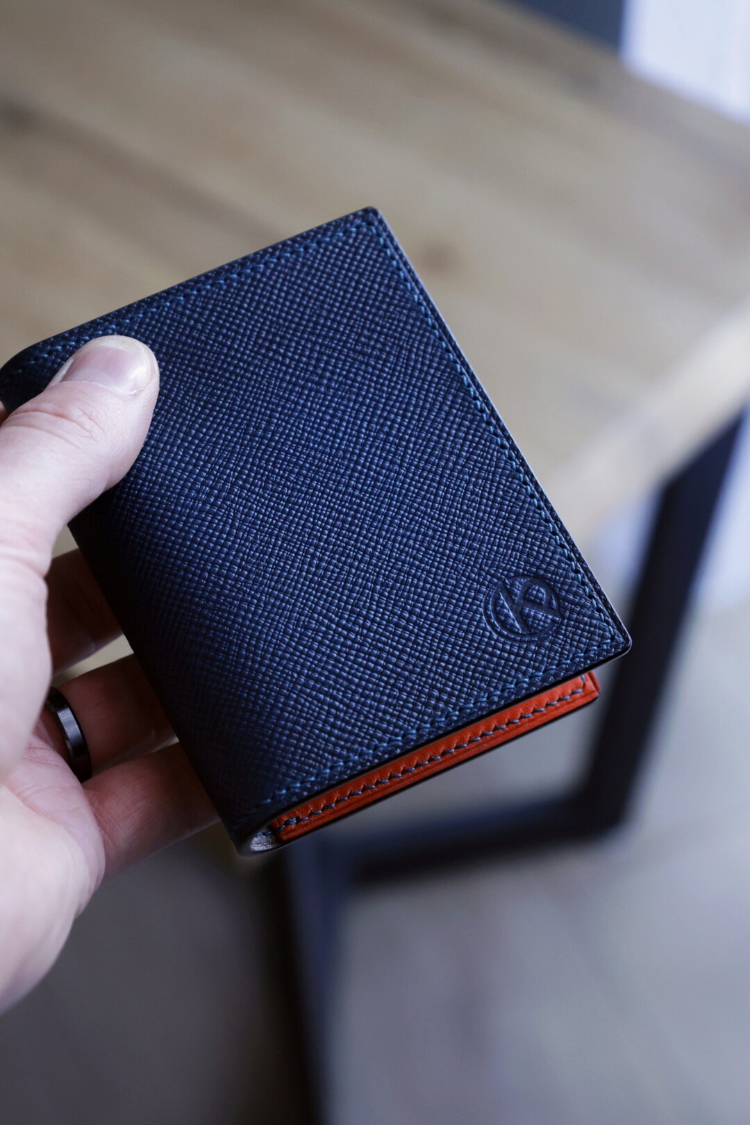 Buttero Hatch Compact Wallet, Vertical Bifold, Minimal Wallet - Etsy