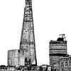 The Shard Original Picture, Line Drawing Illustration, Black & White - Etsy