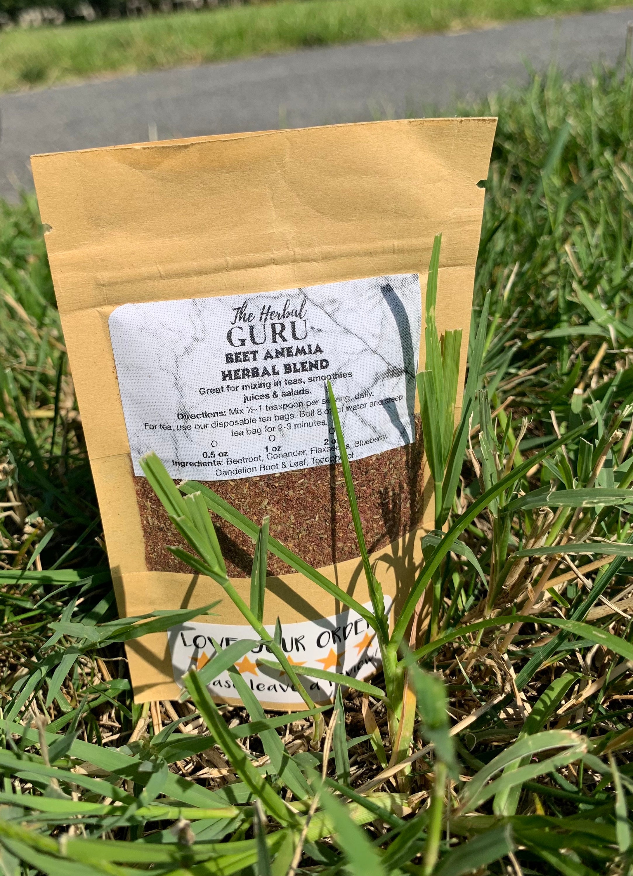 BEET ANEMIA Capsules Herbal Tea Blend dr Sebi Alkaline Herbs Vegan Iron ...