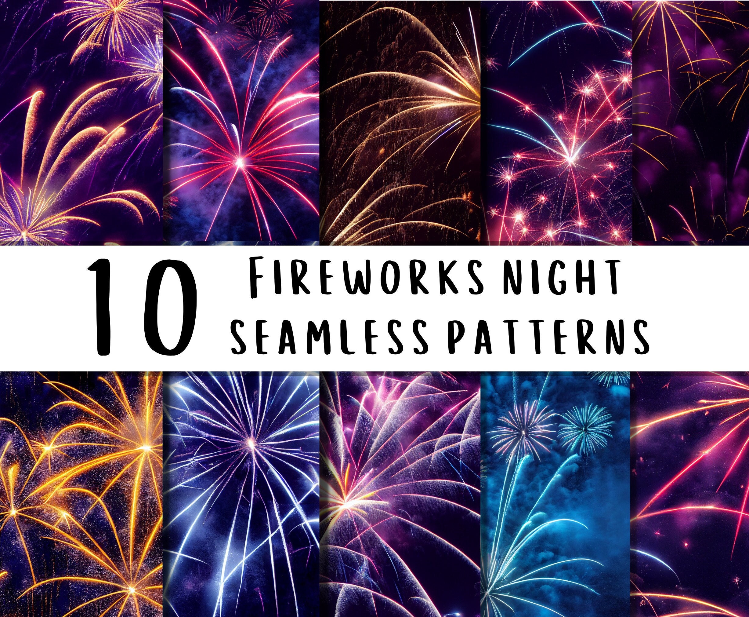 Kiyochika Fireworks Clipart