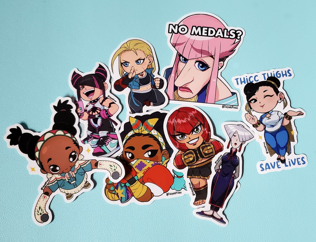 SF6 Girls 3-inch Stickers - Etsy