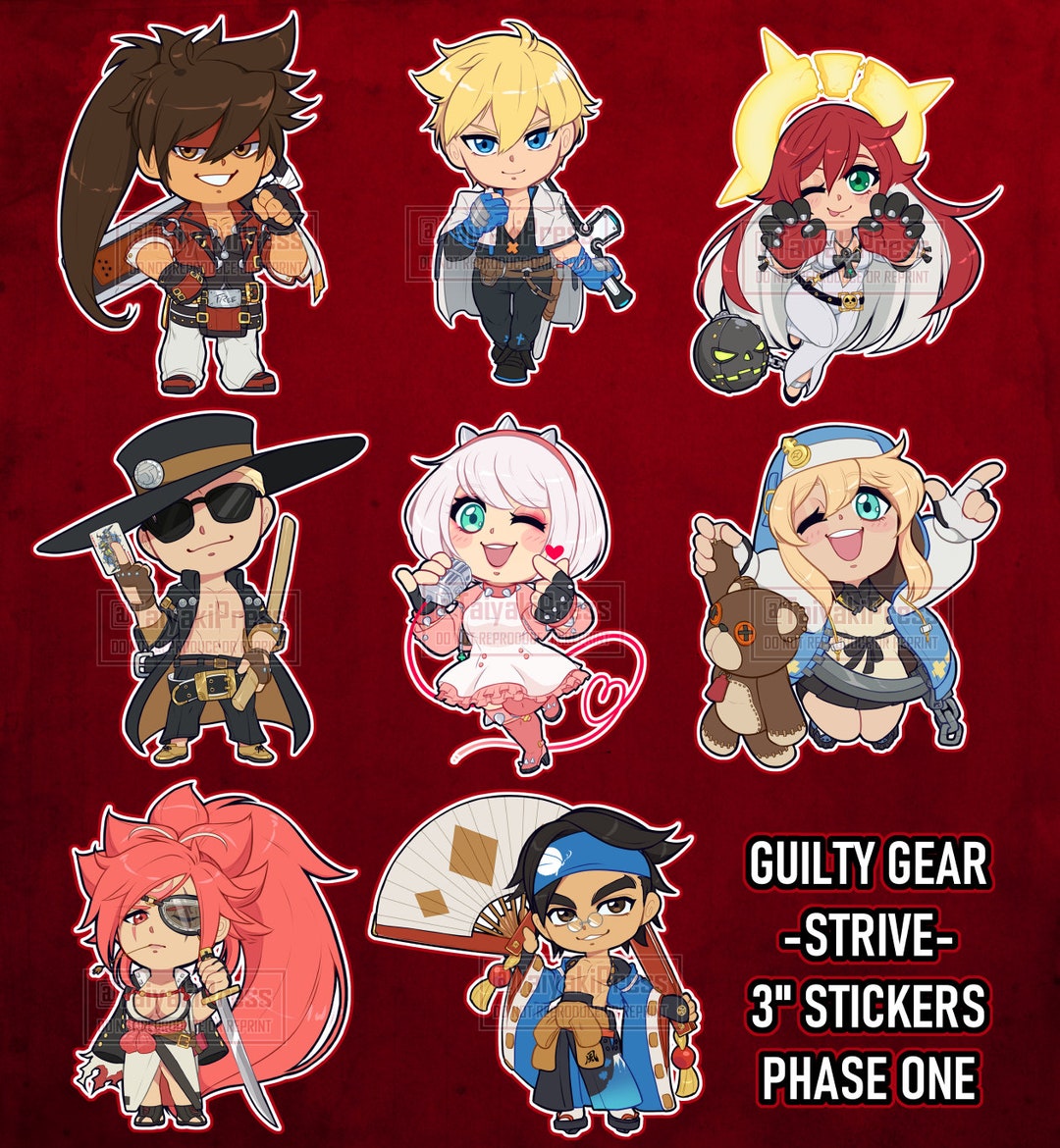 UPDATED 3 Inch GGST Stickers phase One - Etsy