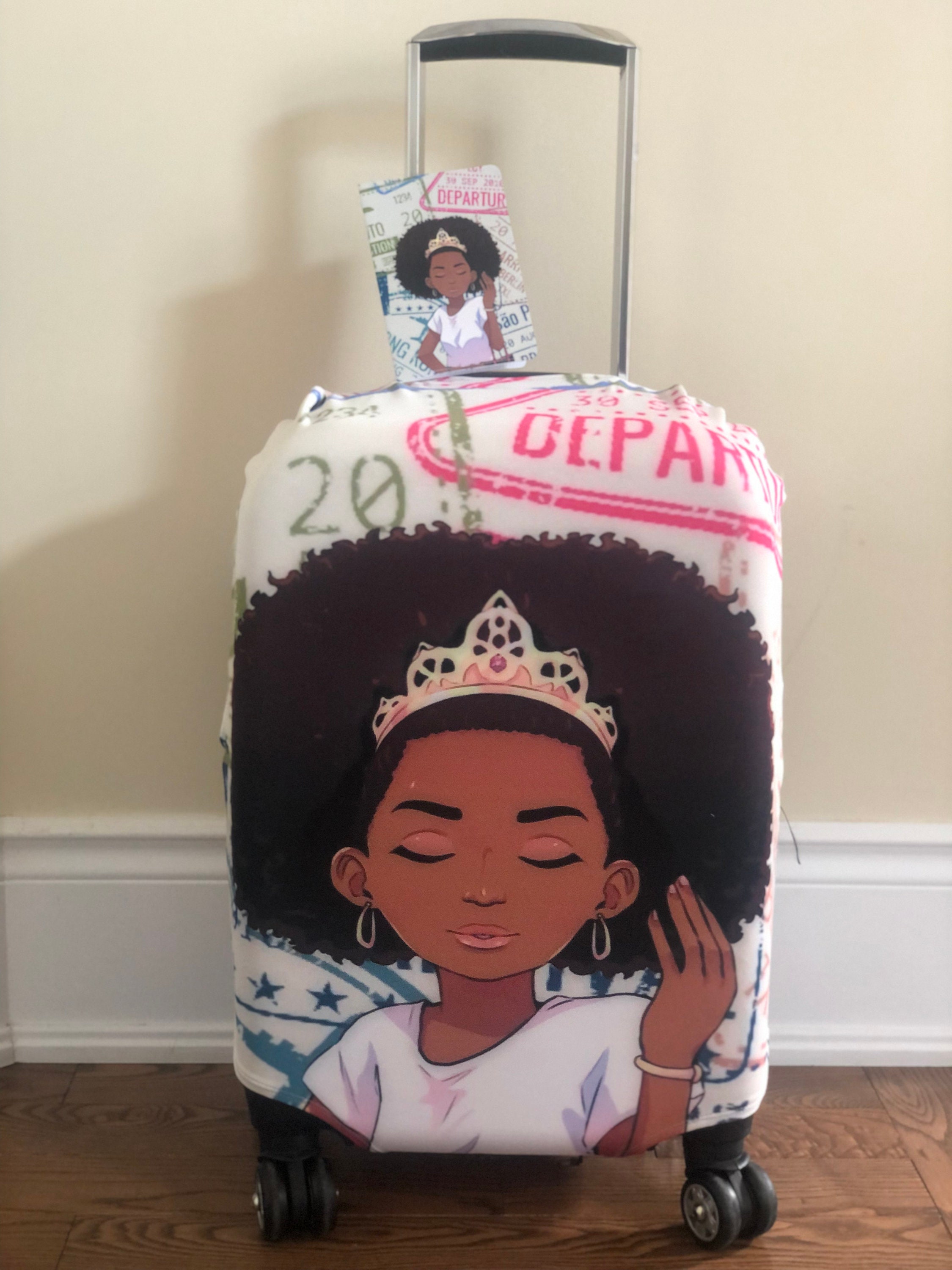 Black Girl Magic Luggage/Suitcase Cover | Etsy