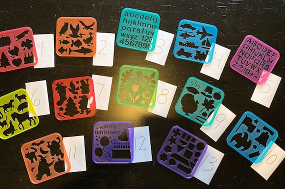 Tupperware Tupper Toys Stencils You Choose - Etsy