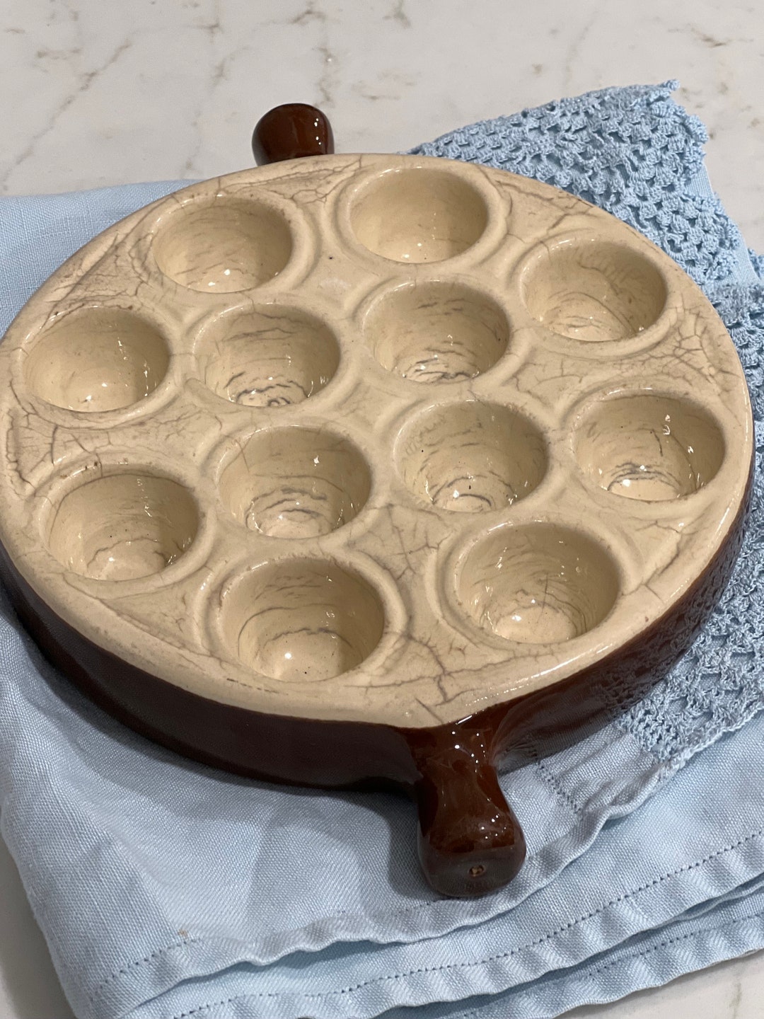 Vintage Emile Henry Ceramic Classic French Snail Gourmet Cookware ...