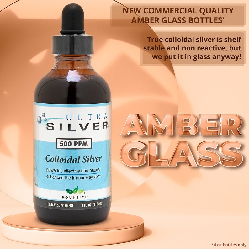 Ultra Silver True Nano Size 500 PPM Colloidal Silver 8 Oz - Etsy