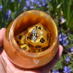 Bee Dice Collection - Options - Jumbo D20 - Dice Set - Honey Jar - Etsy