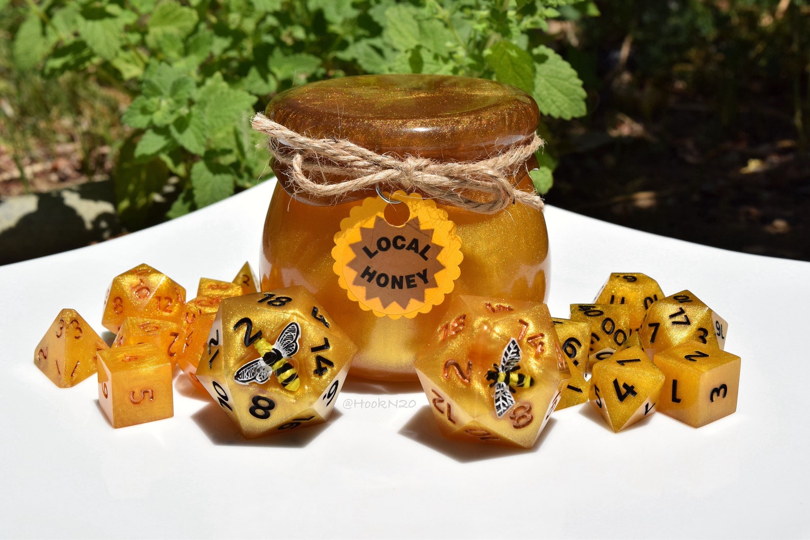 Bee Dice Collection Options Jumbo D20 Dice Set Honey - Etsy